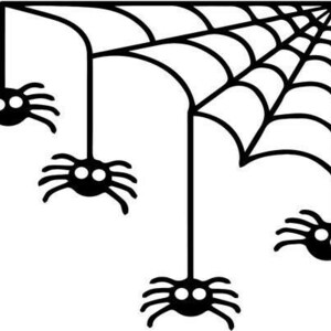 Halloween Spider Web Home Decor Car Truck Window Decal Sticker- 5" Inch ...