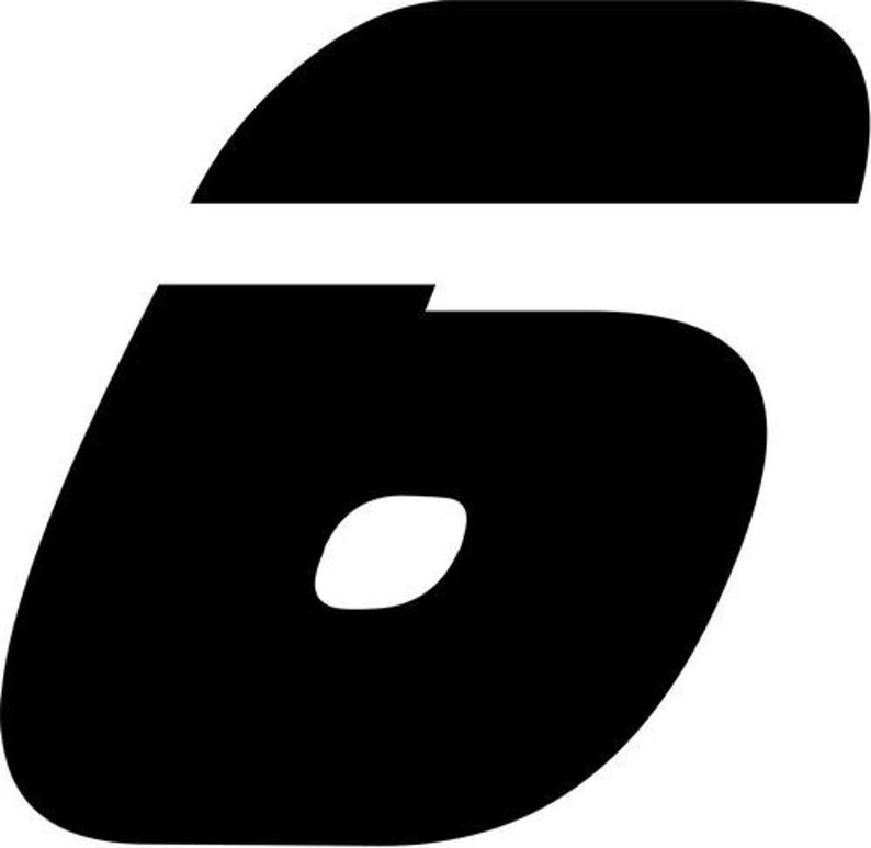 Racing Race Number 6 Six Cut Vinyl Decal Sticker for Go Kart - Etsy