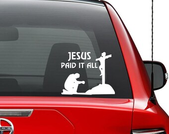 Christian Clergy Church Vinyl Decal Sticker Car Truck Vehicle Bumper ...