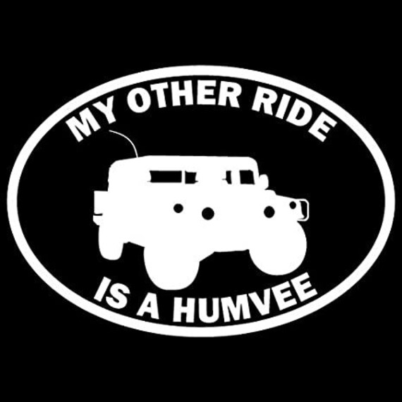 My Ride Humvee Military Vehicle Car Truck Window Bumper Vinyl | Etsy