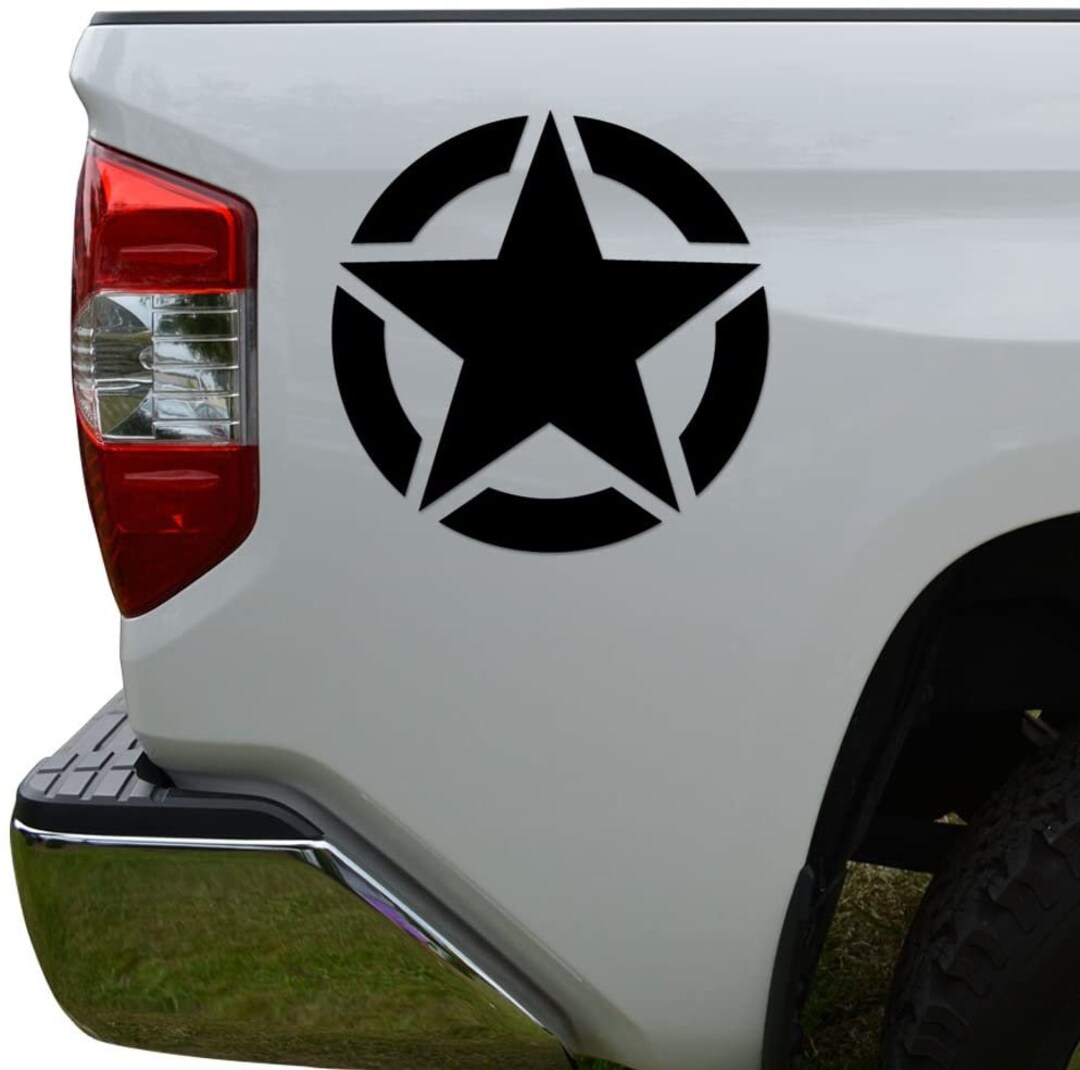 Military Star WWII Die Cut Vinyl Decal Sticker for Car Truck Motorcycle ...