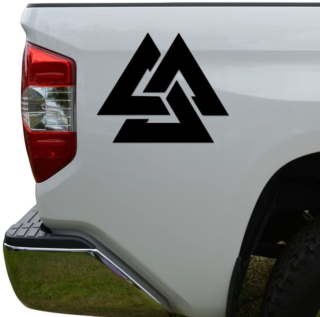 Viking Fallen Warrior Valknut Die Cut Vinyl Decal Sticker for Car Truck ...