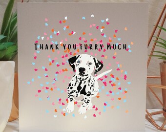 Dog Themed Thank You Card - Etsy