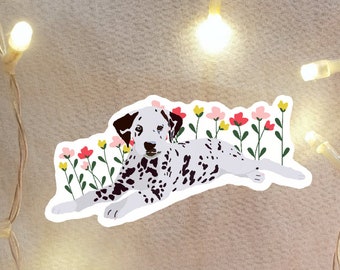 Dalmatian Dog Stickers One Inch Round Seals - Etsy