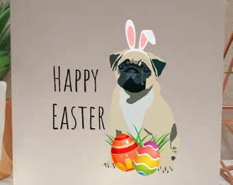 Dog Easter Card | Etsy