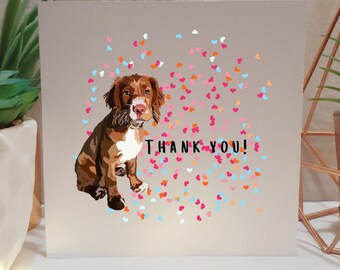 Spaniel Themed Card - Etsy