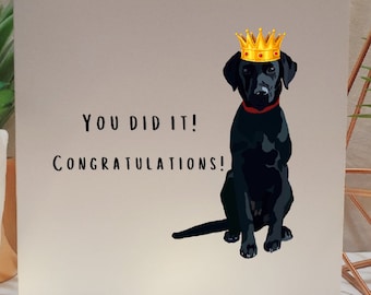 Dog Congratulations Card - Etsy UK