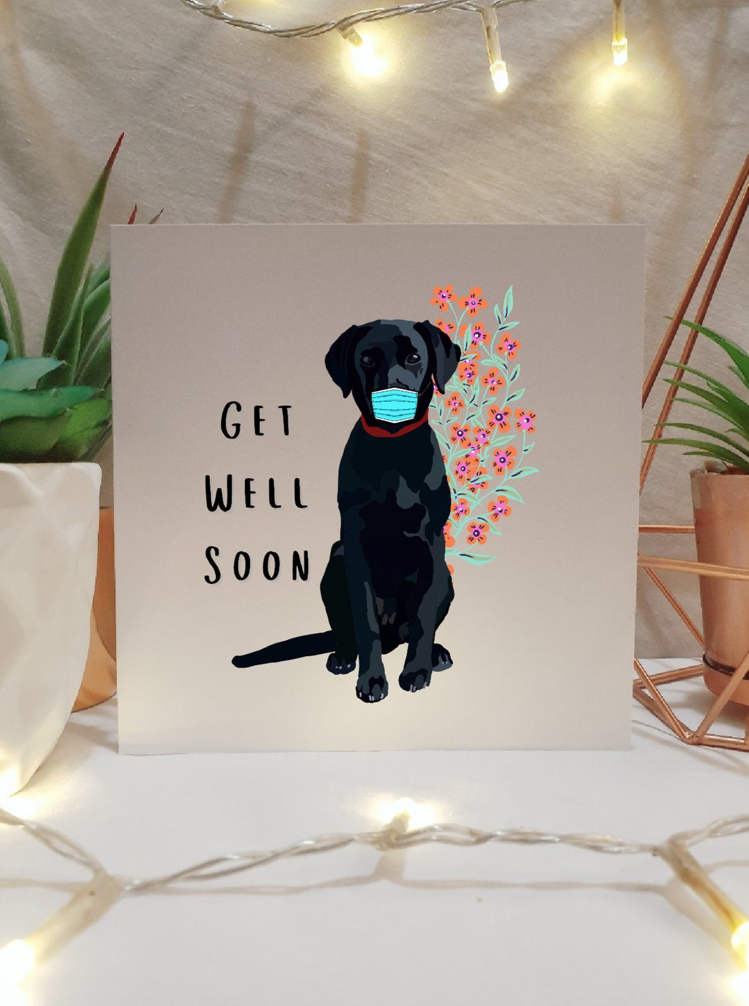 Labrador Dog Get Well Soon Card Dog Themed Gift - Etsy