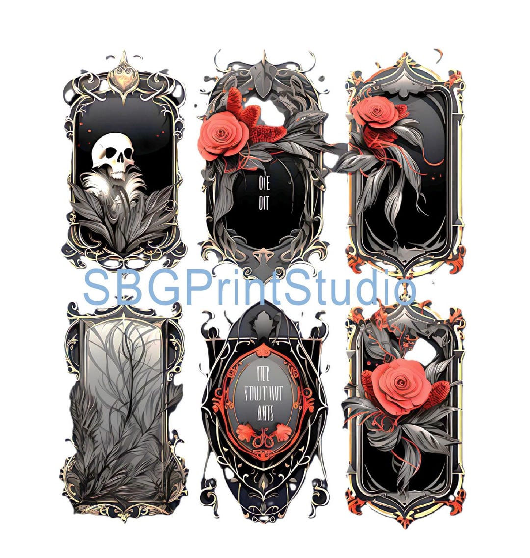 Gothic Love Letters, Goth, Decals/stickers, Furniture Transfers ...