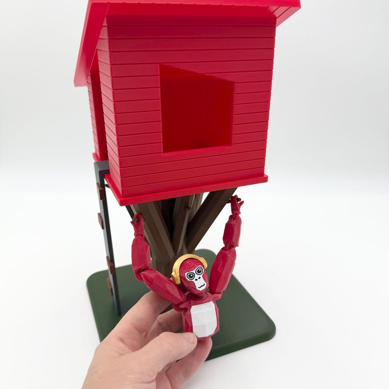 3D Printed GTAG Tree House Display - Gorilla Sold Separately - Etsy