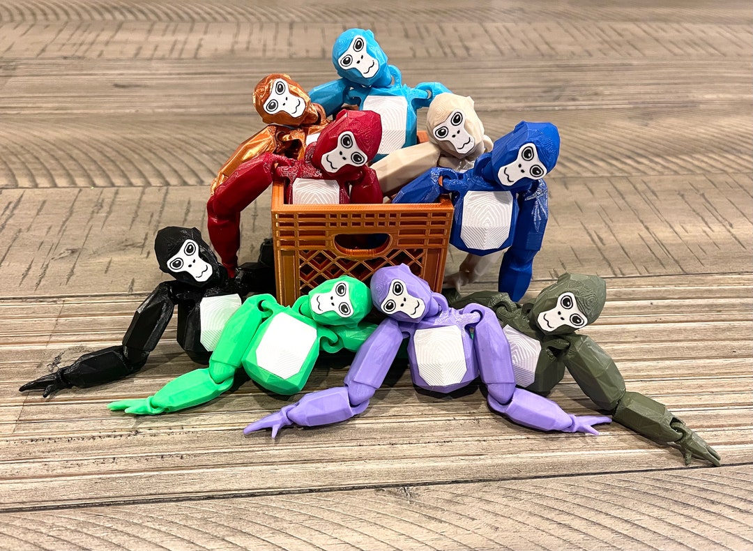 Articulating Mini Fidget 3D Printed Gorilla Tag Character - Etsy