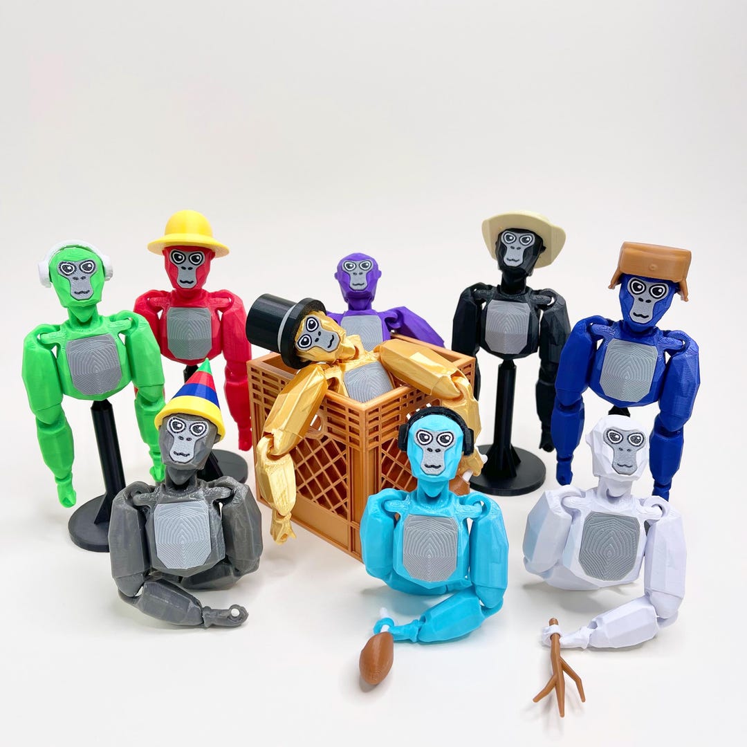 Gorilla Tag Articulating Toy - 3D Printed Fidget - Etsy Canada