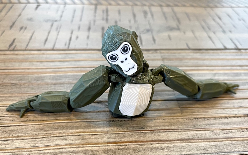 Articulating Mini Fidget 3D Printed Gorilla Tag Character - Etsy