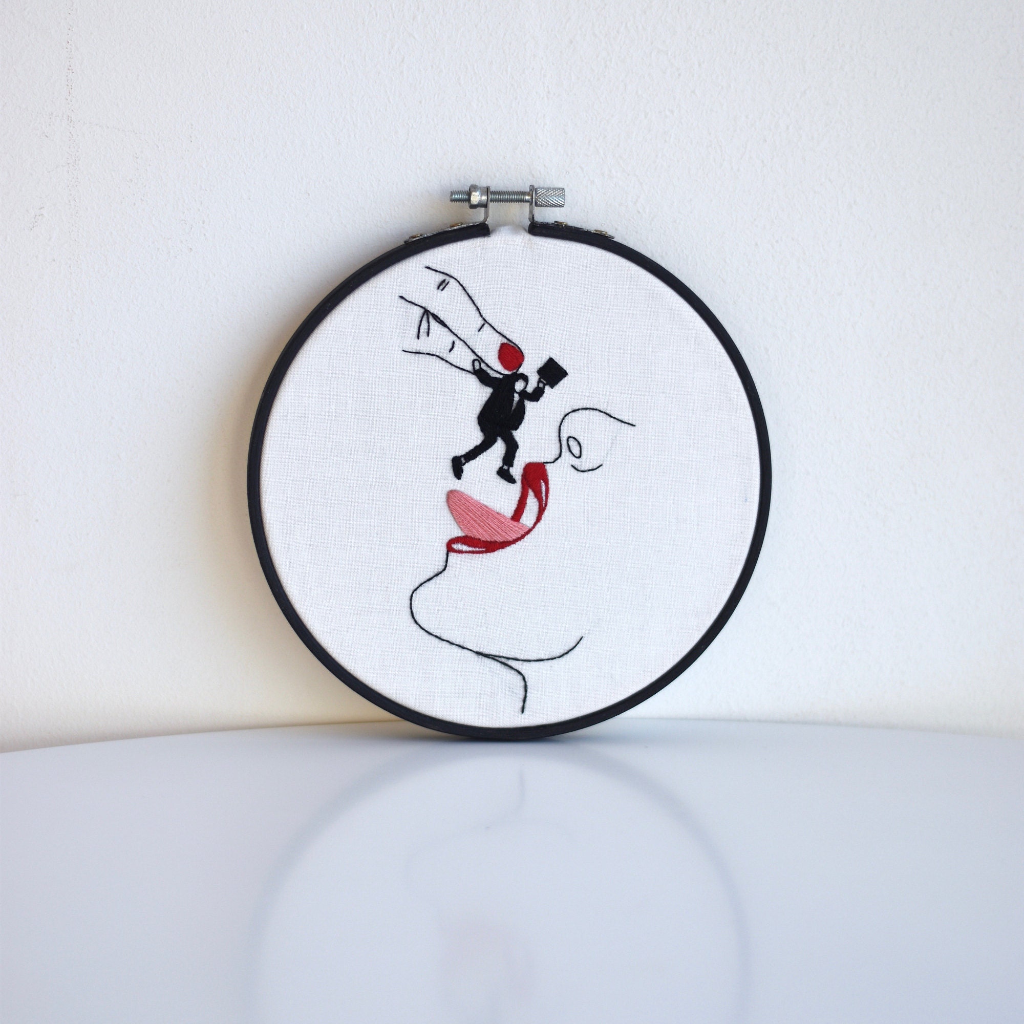 Man-eater Embroidery Pattern PDF Feminist Beginner Modern - Etsy