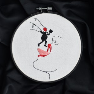 Man-eater Embroidery Pattern PDF - Feminist Beginner Modern Hand ...