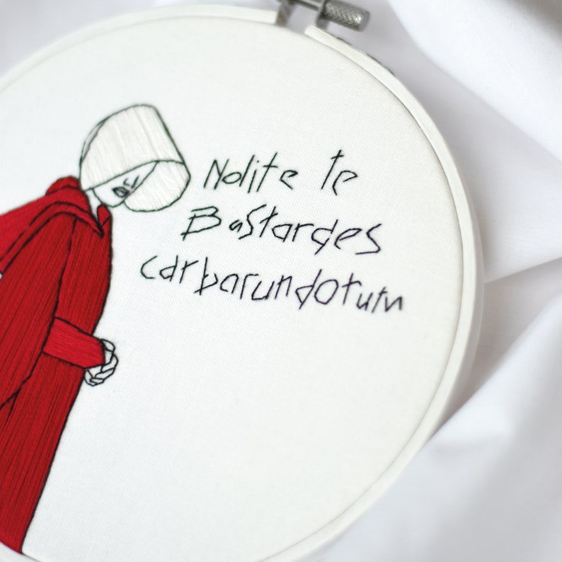 Embroidery Pattern PDF Handmaid’s Tale Offred-modern Beginner Feminist ...