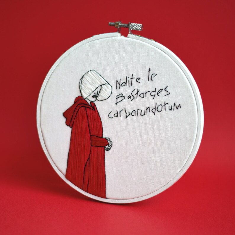 Embroidery Pattern PDF Handmaid’s Tale Offred-modern Beginner Feminist ...