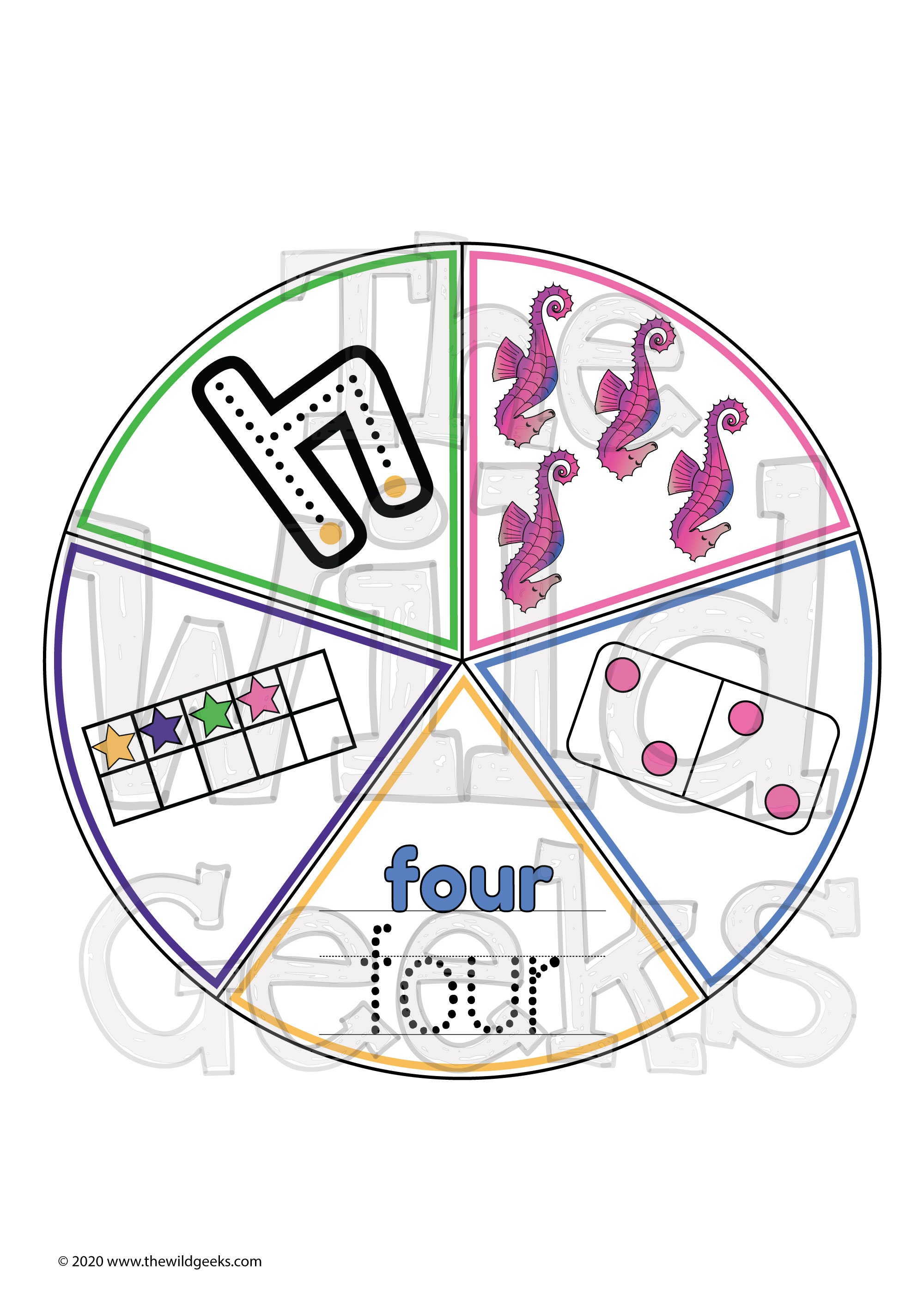 Number Match Puzzle 1 10 Learn to Count Preschool Math Activity - Etsy