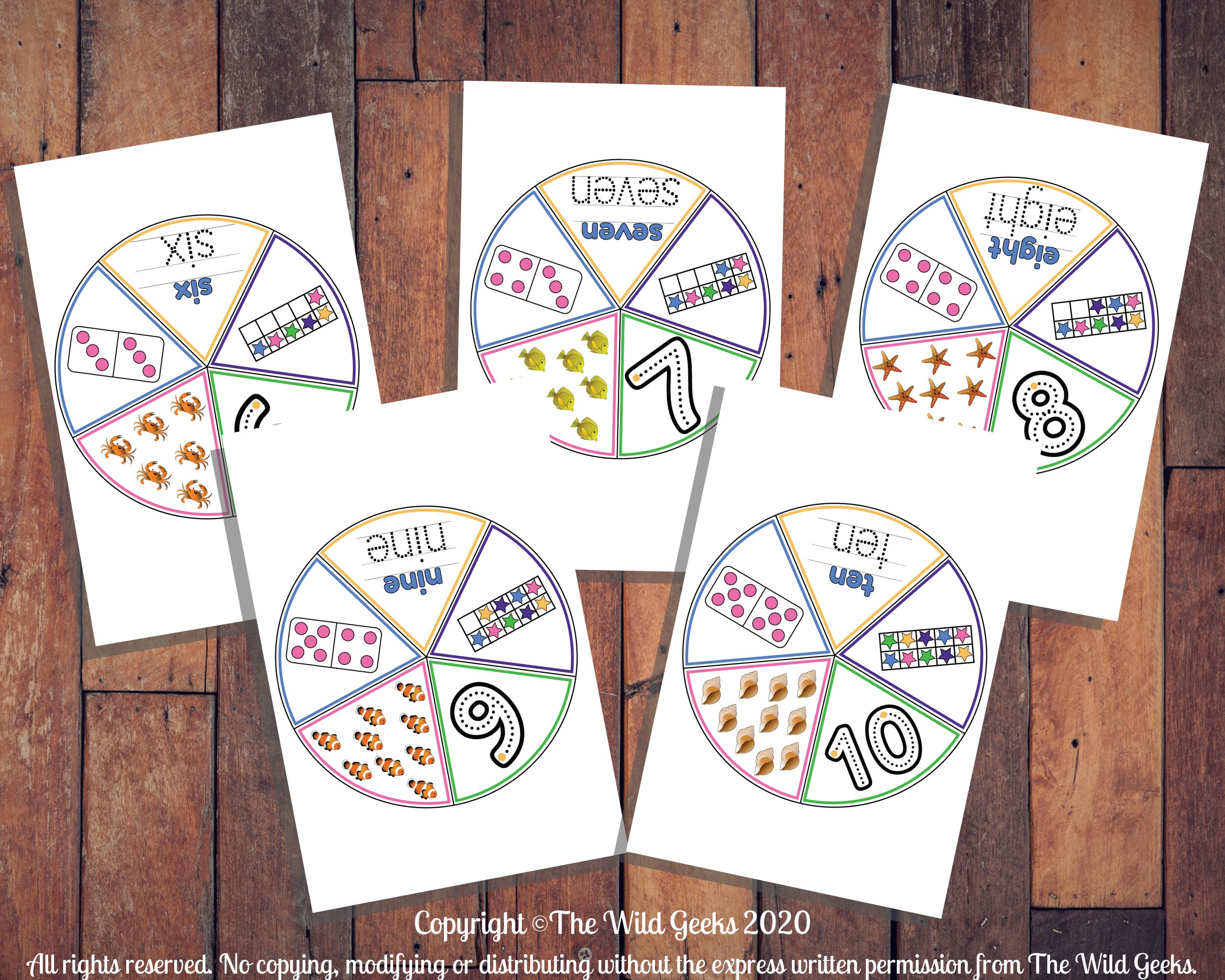 Number Match Puzzle 1 10 Learn to Count Preschool Math Activity - Etsy