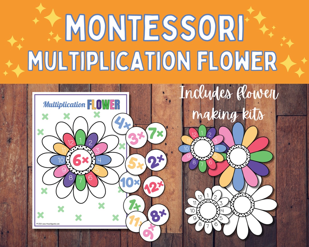 Montessori Multiplication Flower Homeschool Math Printable ...