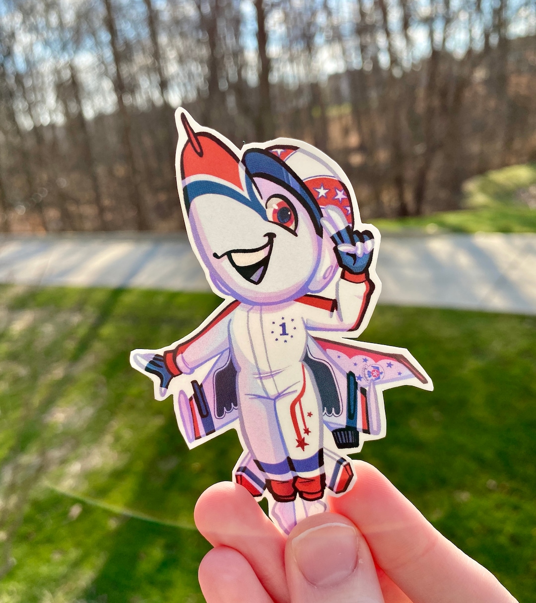USAF Thunderbirds F-16- Handmade Chibi Airplane Vinyl Sticker - Etsy