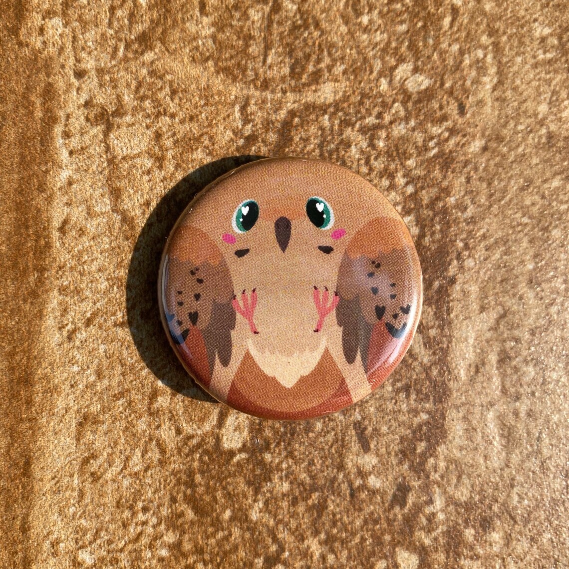 Chibi Dove 1.25 Inch Button Pin- Mourning Dove/luzon Bleeding Heart ...