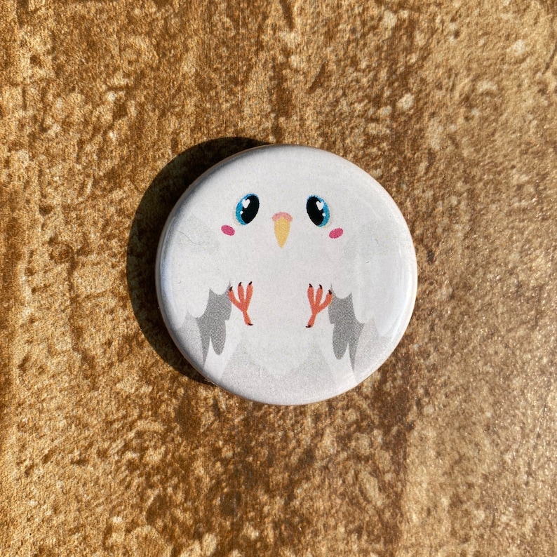 Chibi Dove 1.25 Inch Button Pin- Mourning Dove/luzon Bleeding Heart ...