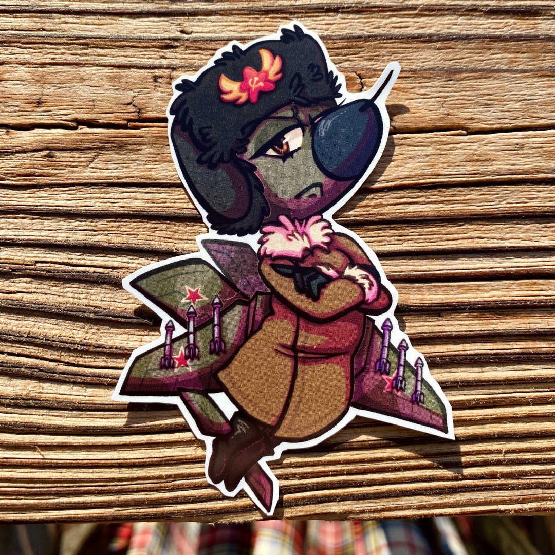 Miggy the Mig-29 Fulcrum- Handmade Chibi Airplane Vinyl Sticker - Etsy