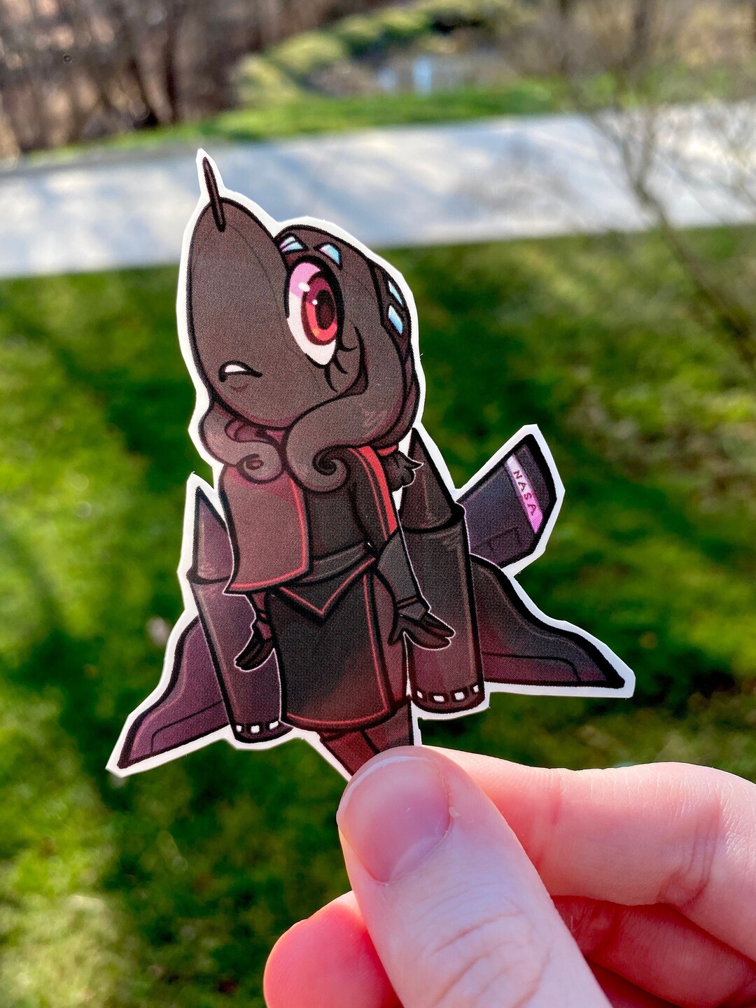 Habu the SR-71 Blackbird- Handmade Chibi Airplane Vinyl Sticker - Etsy ...