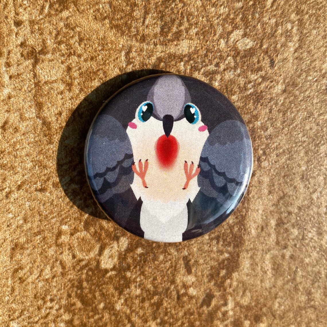 Chibi Dove 1.25 Inch Button Pin- Mourning Dove/luzon Bleeding Heart ...
