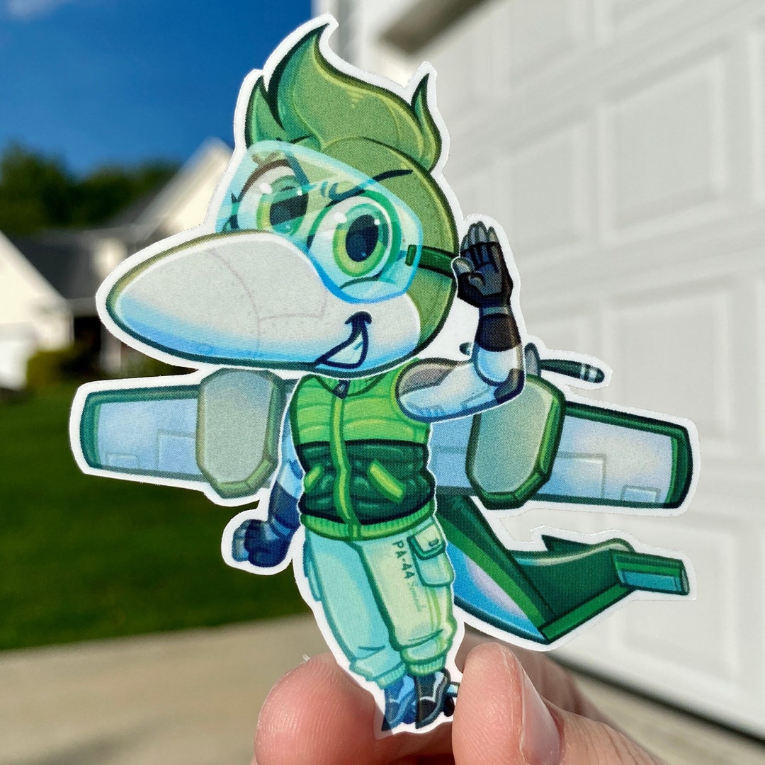 Piper the PA-44 Seminole- Handmade Chibi Airplane Vinyl Sticker - Etsy
