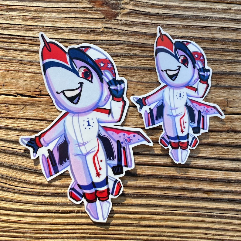 USAF Thunderbirds F-16- Handmade Chibi Airplane Vinyl Sticker - Etsy