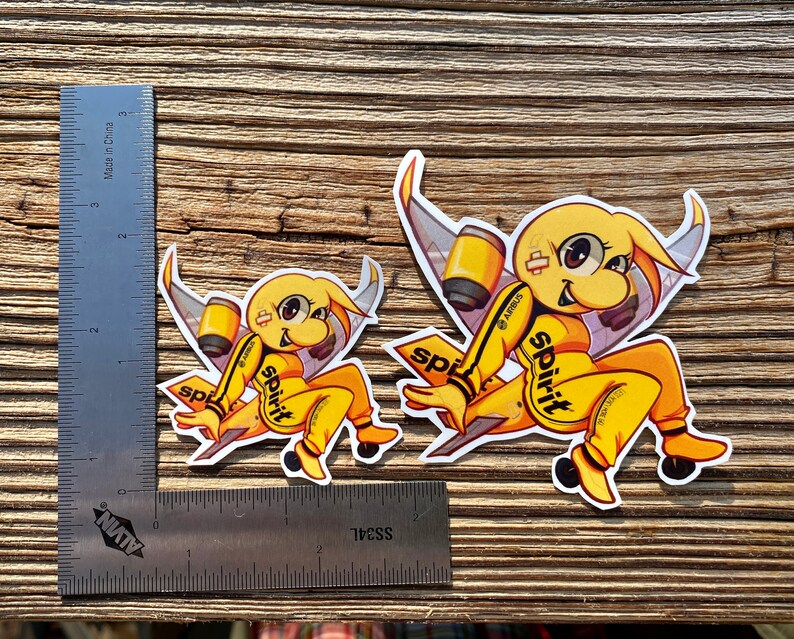 Spirit the A320 Handmade Chibi Airplane Vinyl Sticker - Etsy