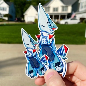 Connie the Concorde Handmade Chibi Airplane Vinyl Sticker - Etsy