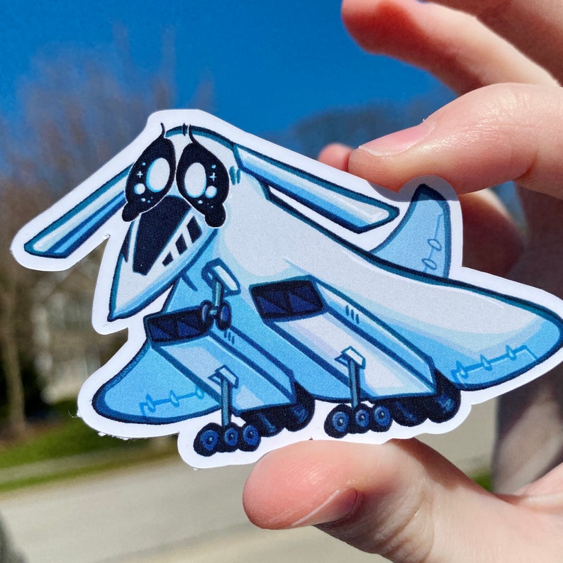 Sad Little Tu-144 Chibi Plane Chibi Airplane Vinyl Sticker - Etsy
