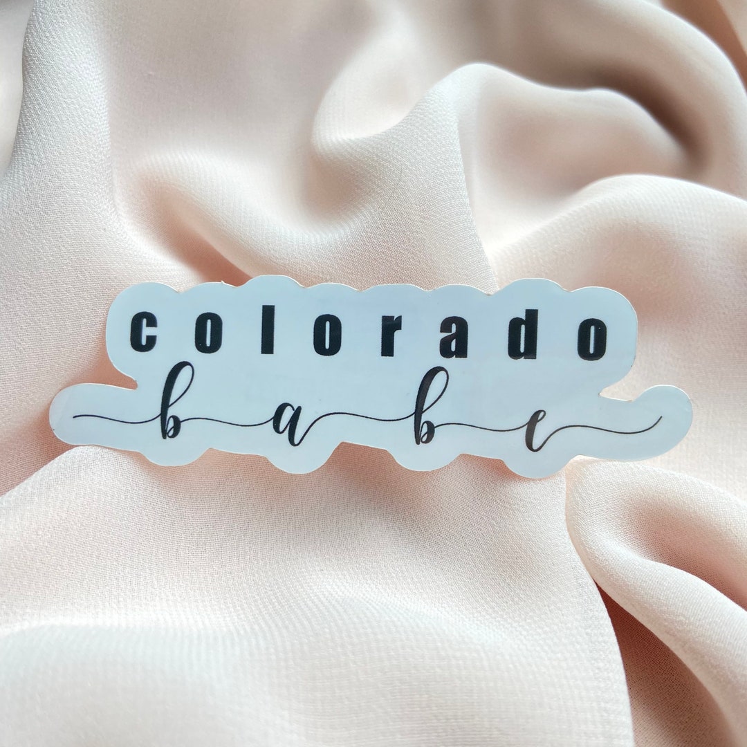 Colorado Babe Sticker, 3.5 X 1.1 Inches, Vinyl Water Bottle Sticker ...