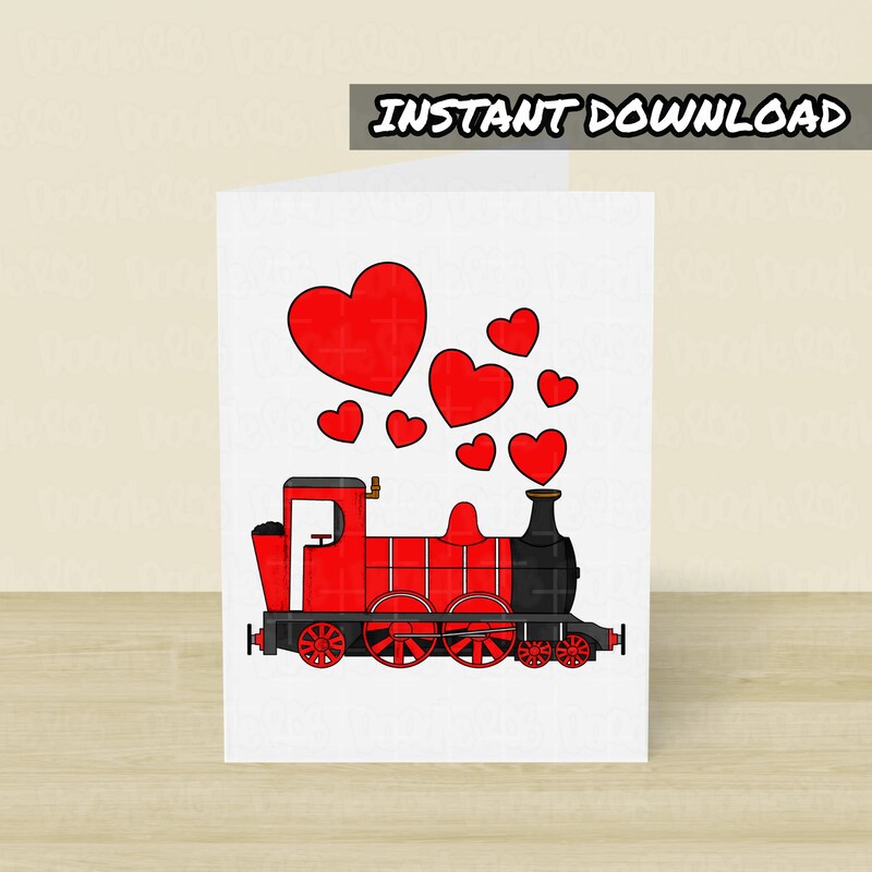 Train Valentine - Etsy