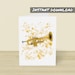 Printable Trumpet Card, Printable Greeting Card, Instant Download ...