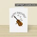 Printable Cello Birthday Card, Printable Greeting Card, Instant ...