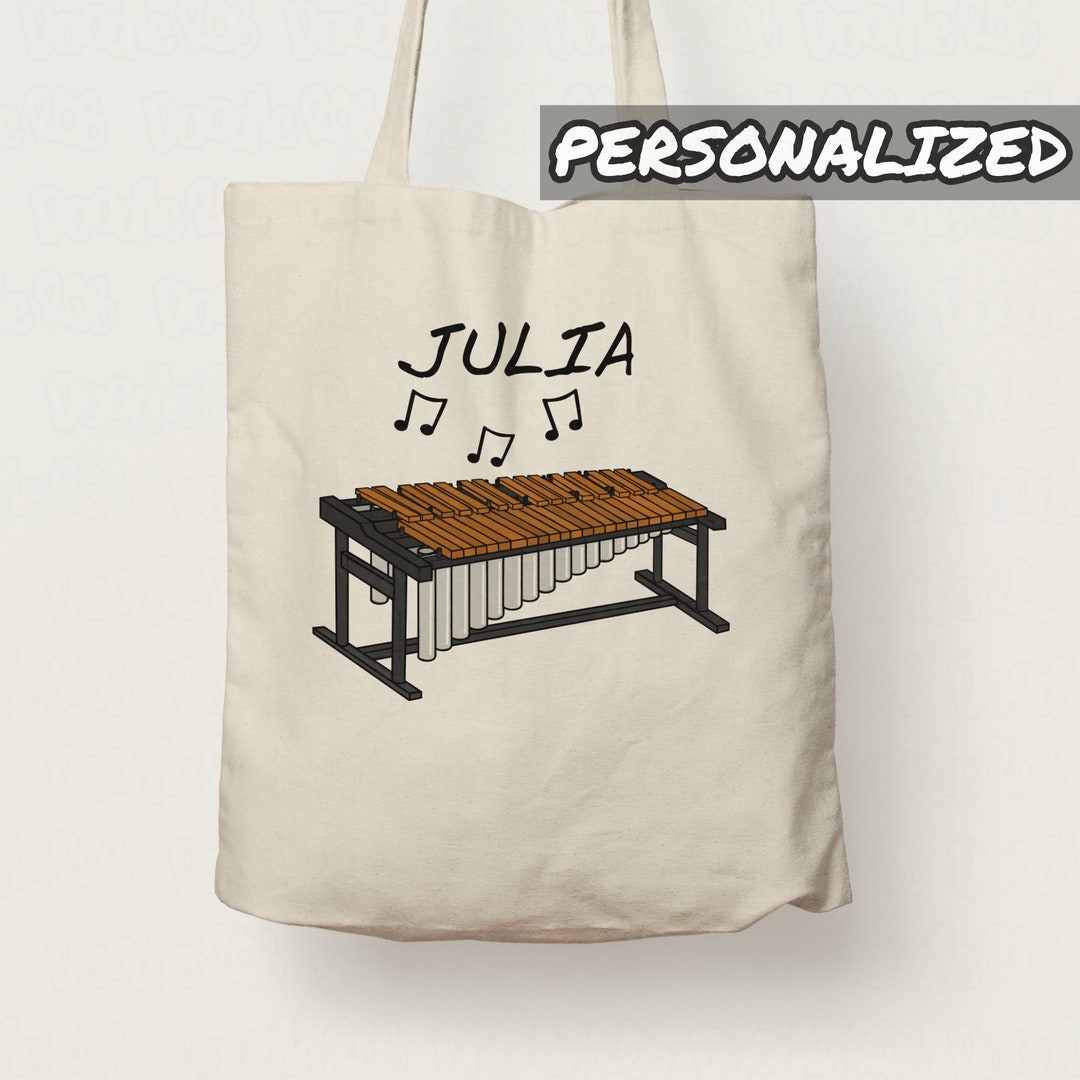 Personalized Marimba Tote Bag, Gift for Marimba Player, Marimba Teacher ...