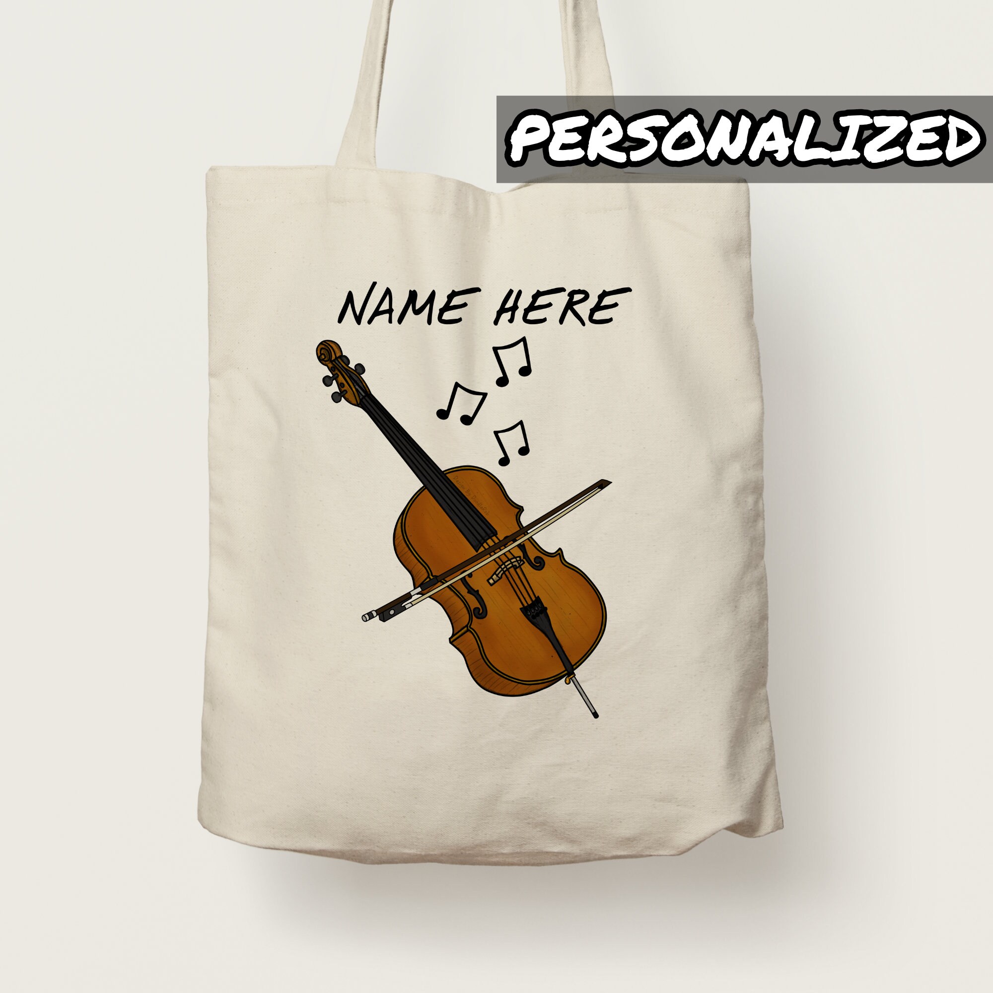Personalized Cello Tote Bag, Custom Gift for Cellist, Cello Teacher ...