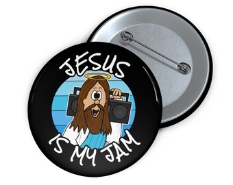Christian Button I HEART Jesus I Love Jesus Pin Christian Pin Jesus ...