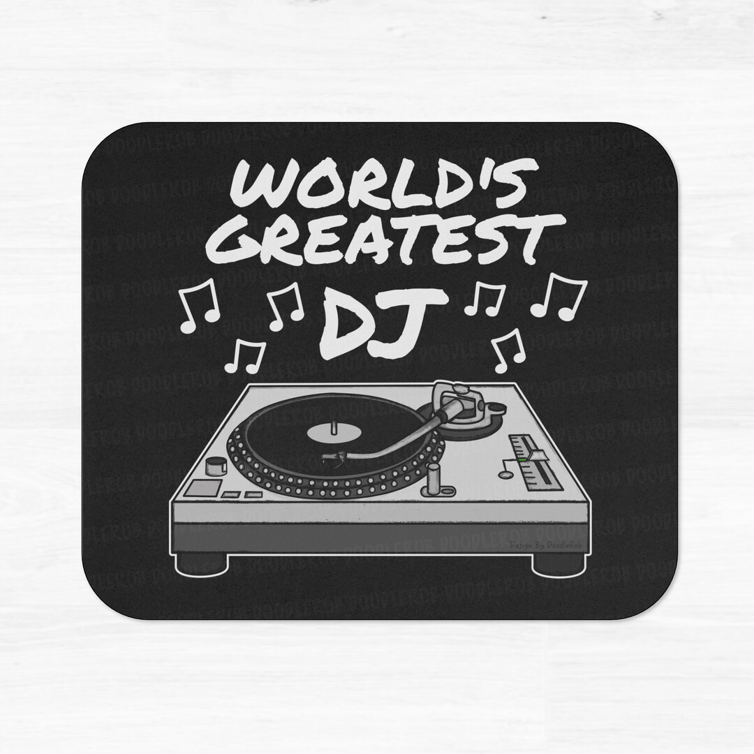 DJ Mouse Pad, World's Greatest DJ, Music Producer Gift, Electronic ...
