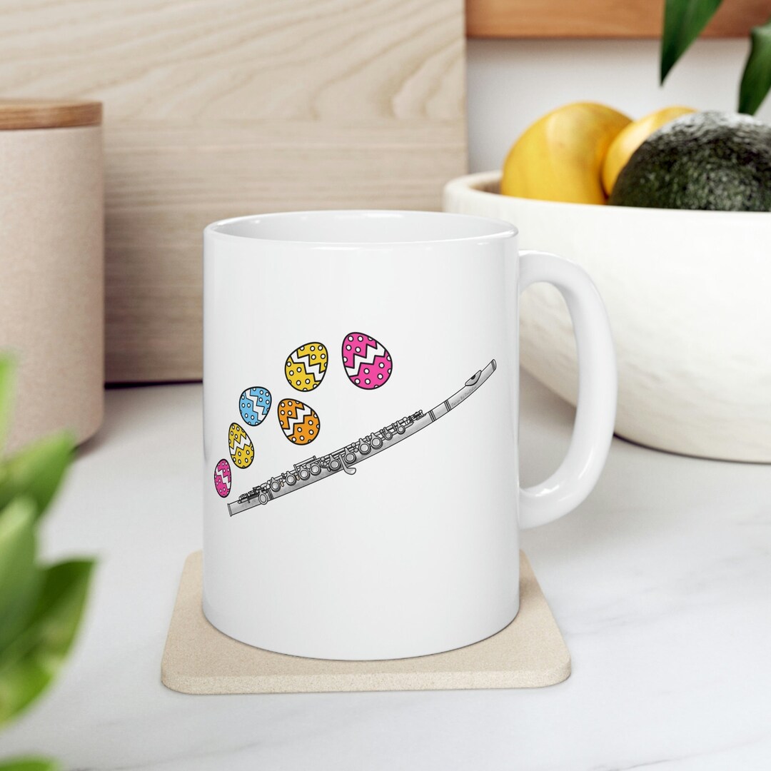 Flute Easter Mug, Easter Flutist Mug, Flute Teacher Easter Gift ...