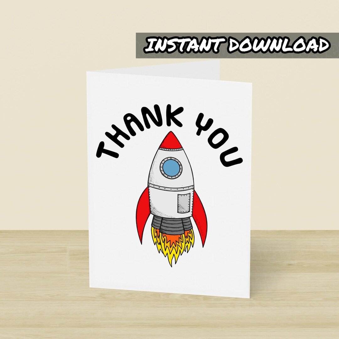 Science Teacher Thank You Card, Printable Greeting Card, Instant ...