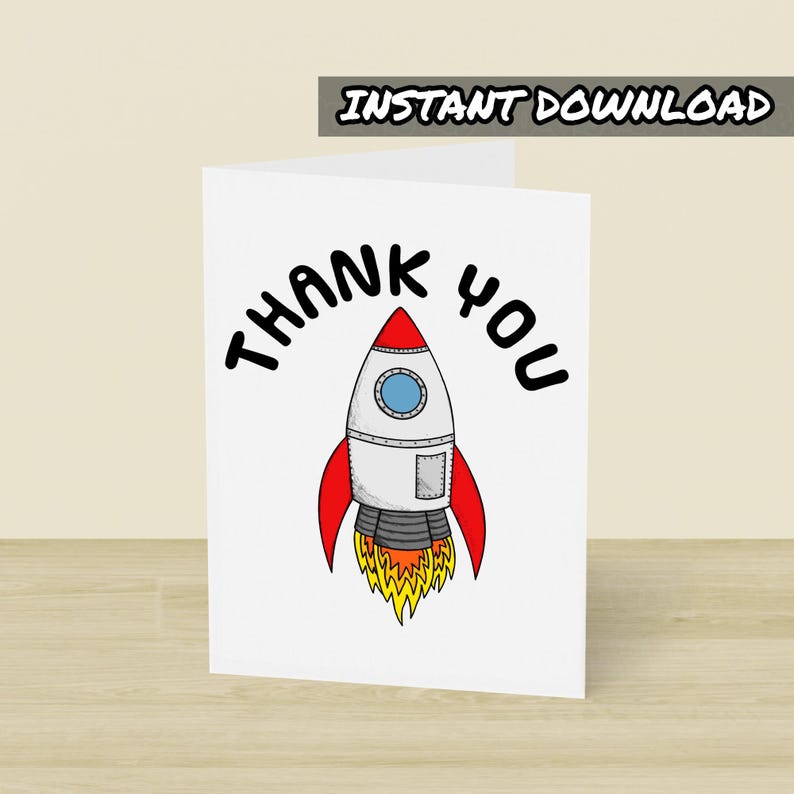 Science Teacher Thank You Card, Printable Greeting Card, Instant ...