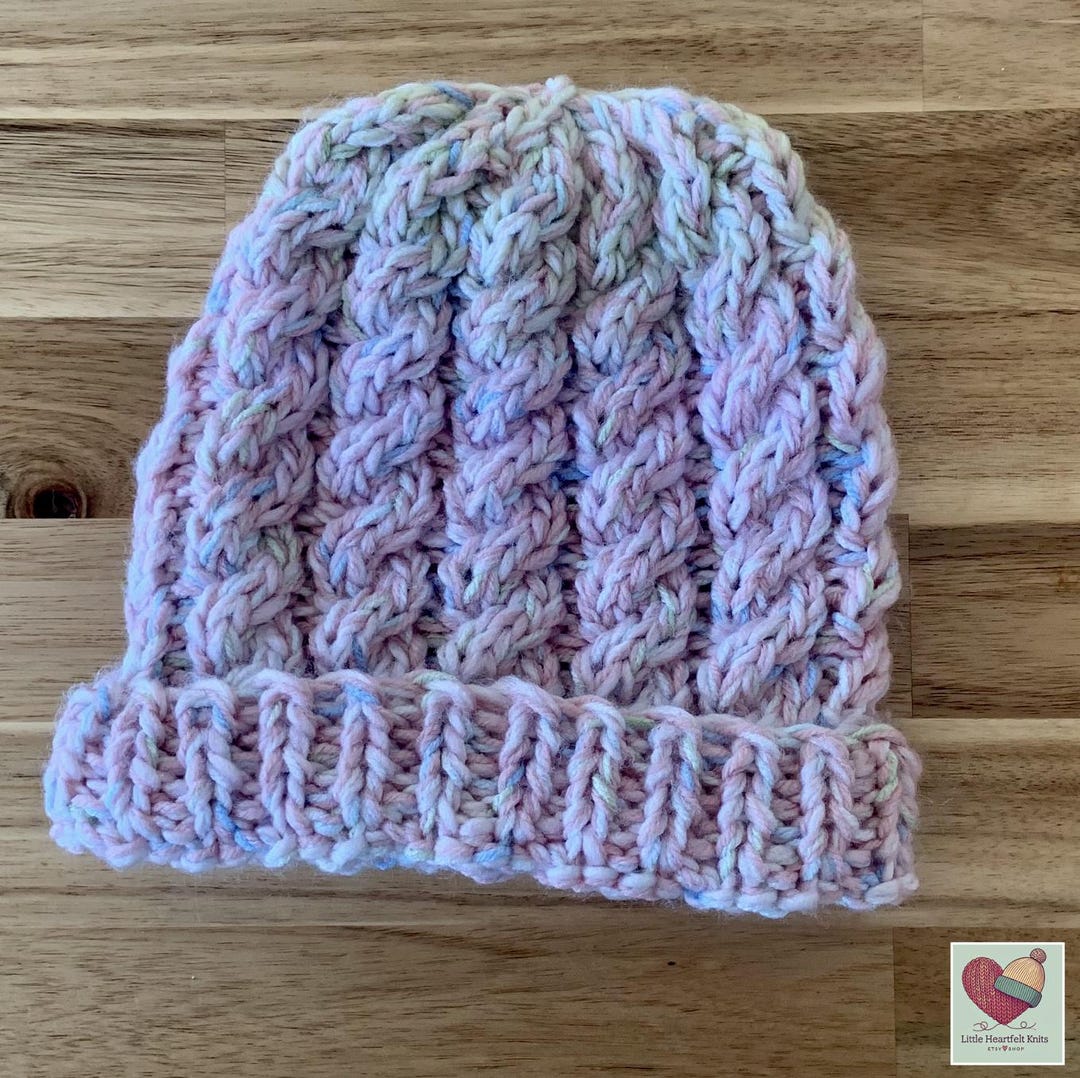 Cable Twist Hat Knitting Pattern PDF | 9 Sizes for All Ages | Beginner ...