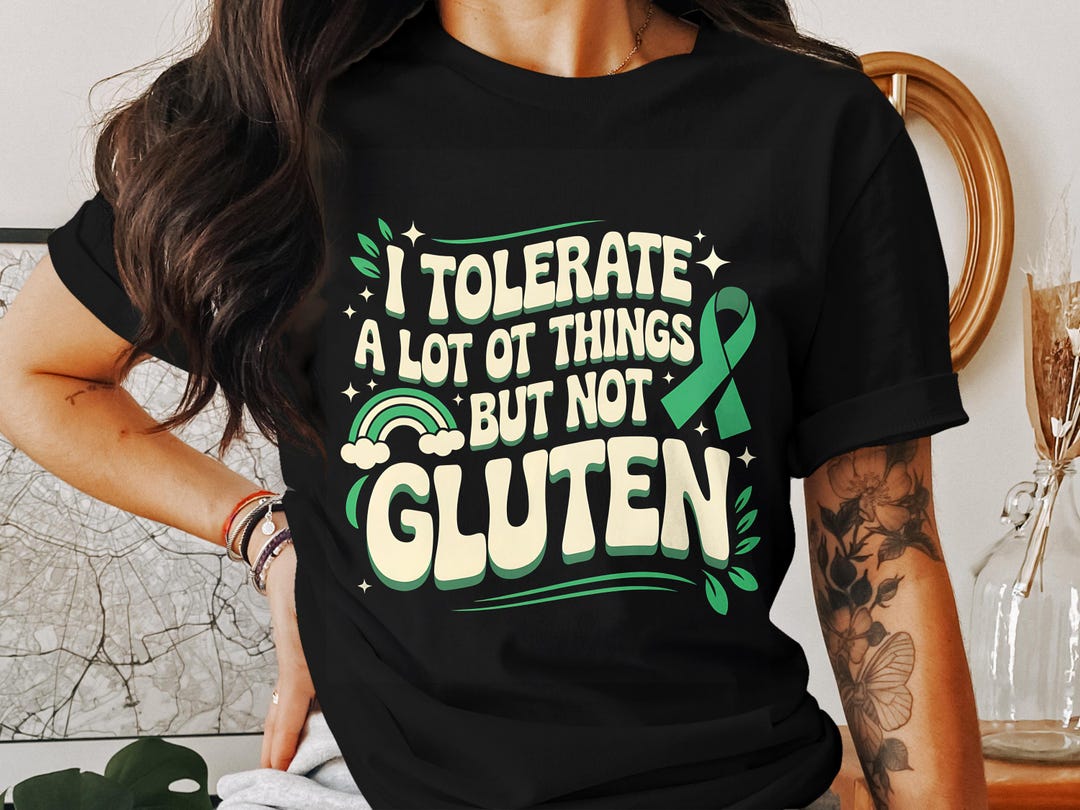 Gluten Intolerance Digital PNG, Celiac Awareness Image, Retro Humor Svg ...
