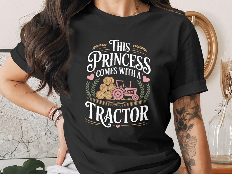 This Princess Tractor, Farmer Princess, Digital Design, PNG File, Girls ...