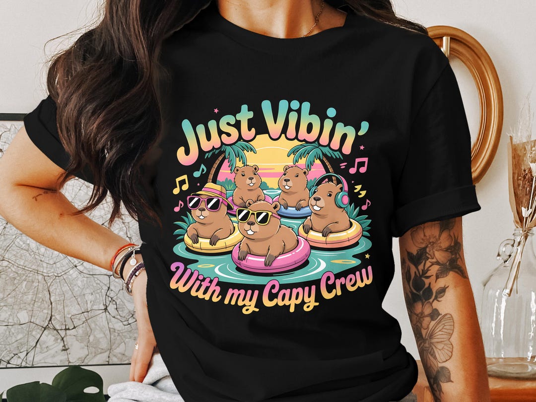 Capybara Digital Download, PNG File, Capy Crew, Transparent Clipart ...